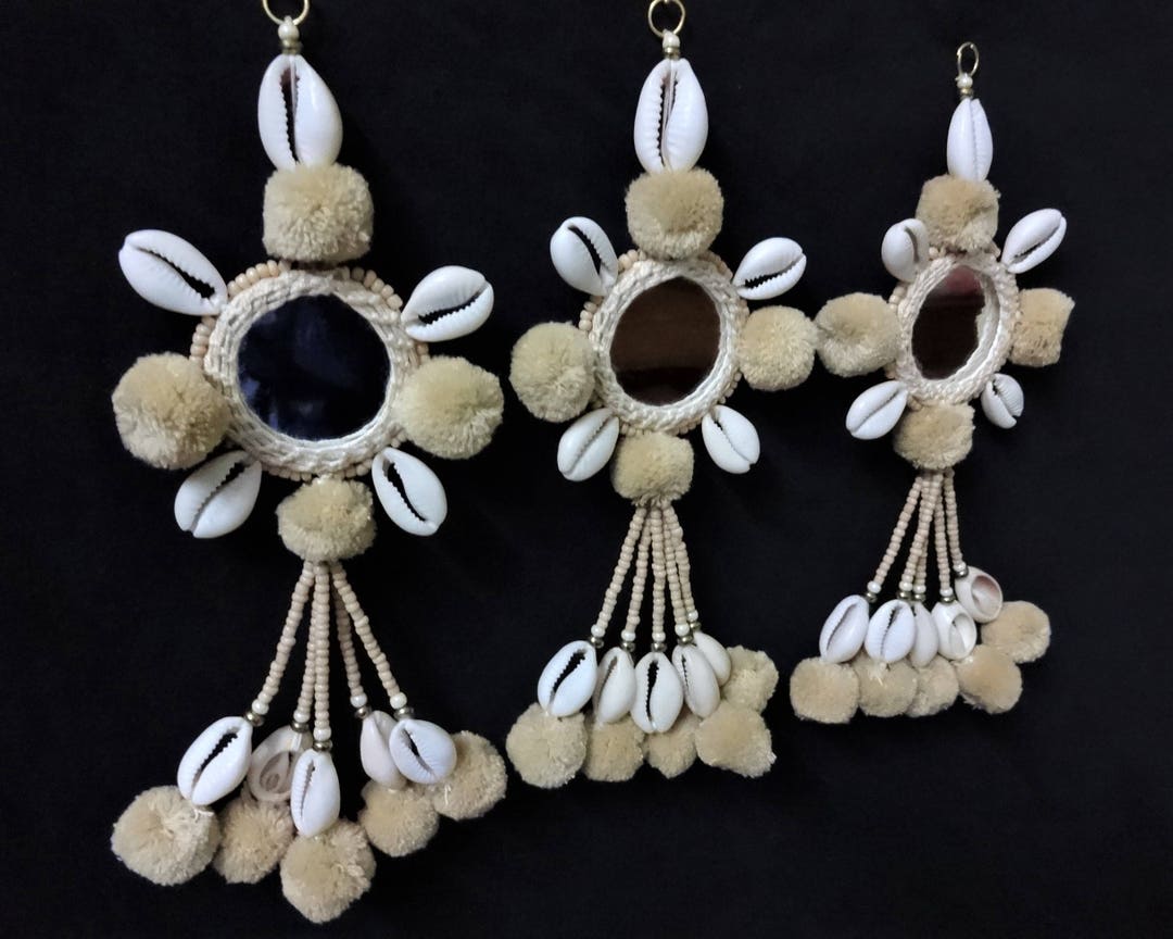 Cowrie Shell Tassels, Mirror Tassels, Indian Banjara Tassels, BOHO ...