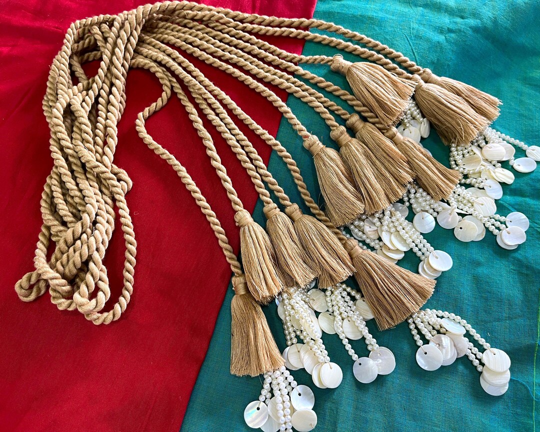 Twisted Cotton Cord, Shell Tasseled Rope, Curtain Tie Back- Gift ...