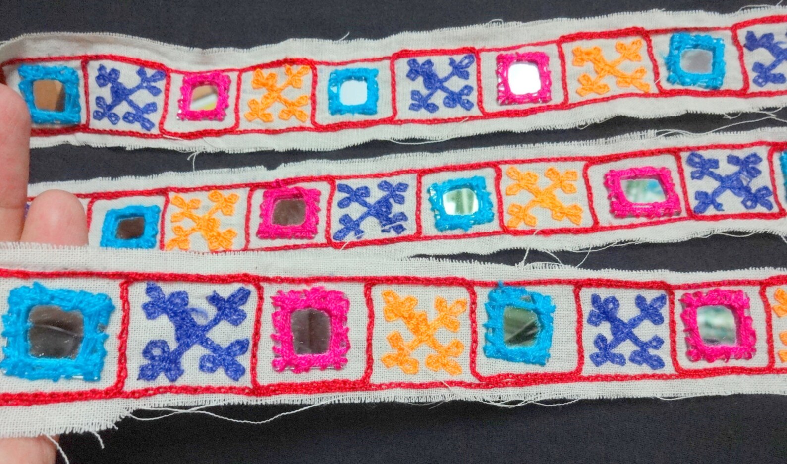 Offwhite Indian Embroidered Lace Ethnic Trim Decorative Boho - Etsy