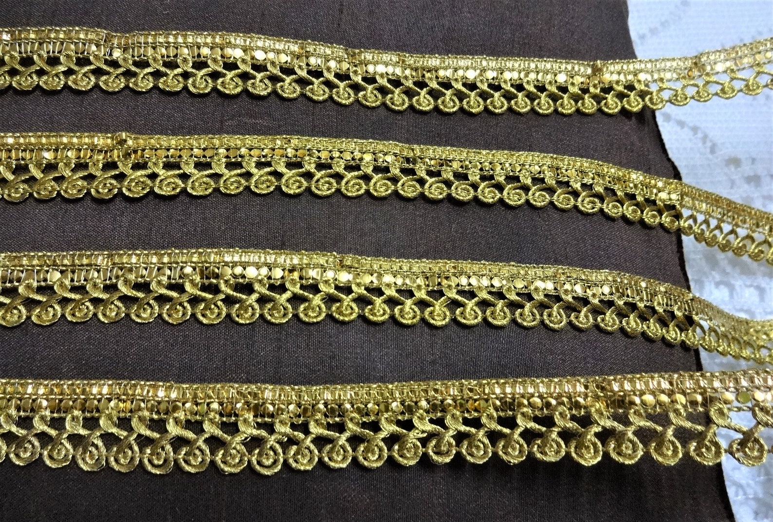 Indian Zari Lace Embroidered Trim Decorative Crafting Ribbon - Etsy