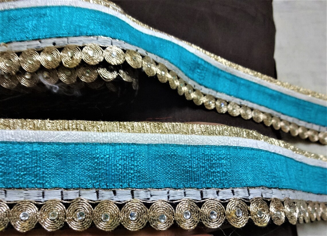 Indian Trim, Indian Fabric Lace, Decorative Crafting Sewing Ribbon ...