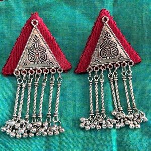 Indian Jewelry, Ethnic Earrings With Rod Connectors, Traditional ...