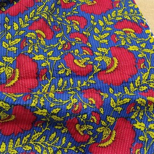 Indian Fabric, Blue Printed Cotton Fabric, Indian Textiles, Craft ...