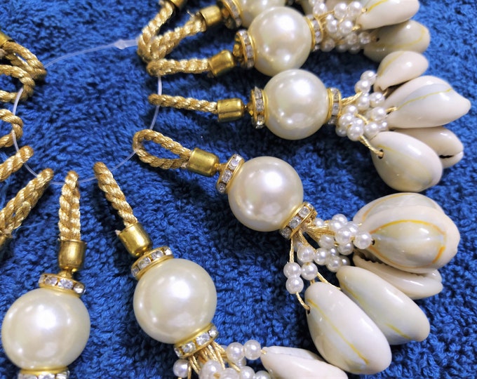 Cowry Shell Motifs Cowry Shell Bunch Tassels Beaded Cowrie - Etsy