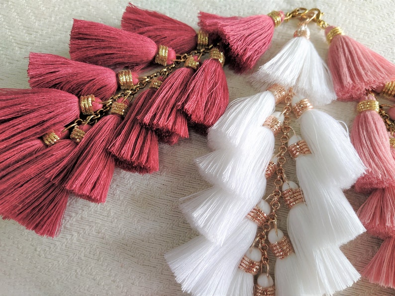Indian Tassels Cotton Tassels Embellishment Long Tassels - Etsy