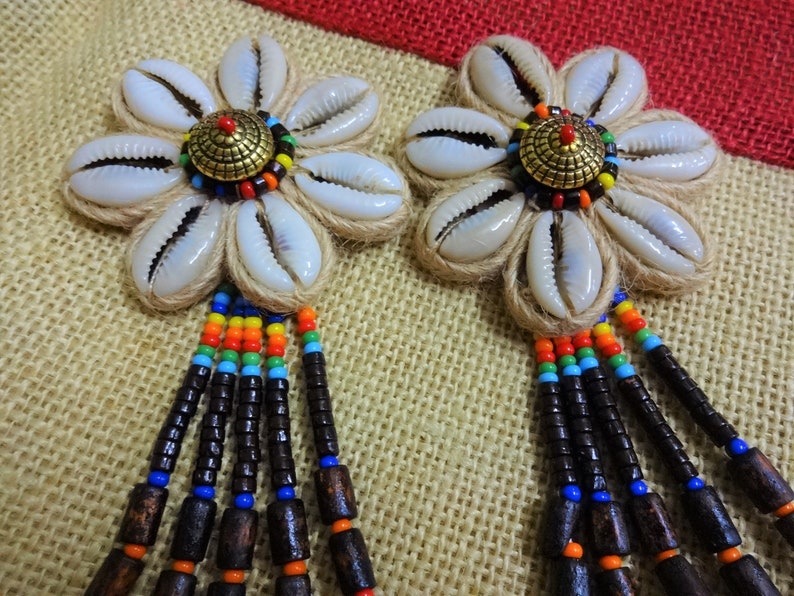 Cowry Shell Motifscowry Shell Rosettebeaded Cowrie | Etsy