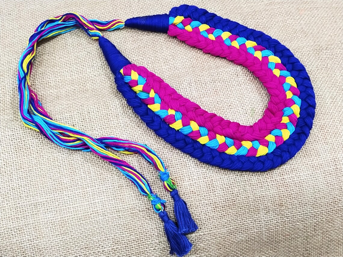 Adjustable Handmade Necklace Thread Indian Necklace Jewelry | Etsy