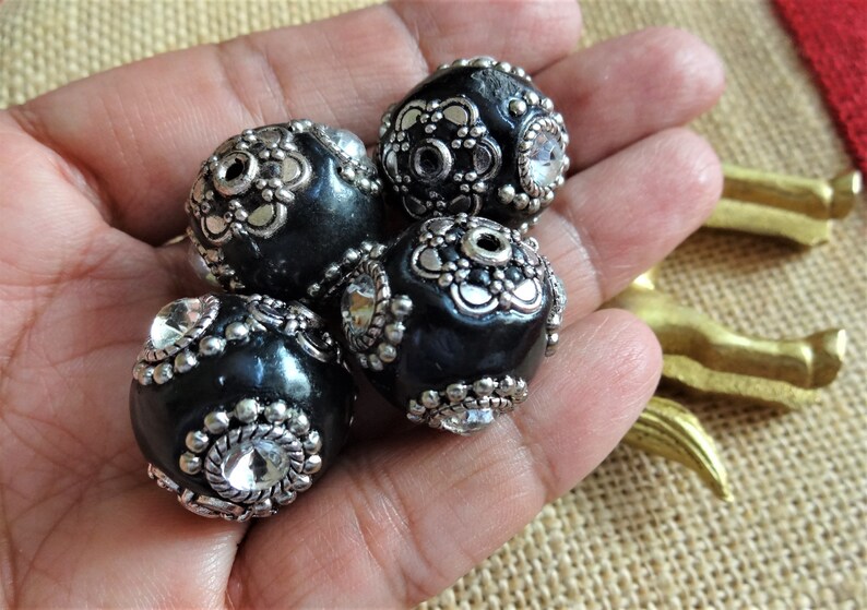 Indian Beads, Retro Style Ethnic Beads, Kundan Work, Jewelry Supplies ...