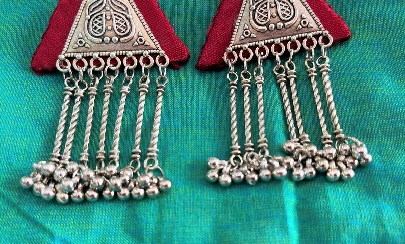Indian Jewelry, Ethnic Earrings With Rod Connectors, Traditional ...