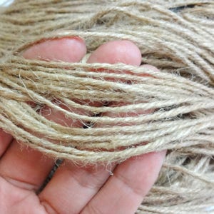 Natural Handspun Jute Yarn, Jute Twine, Indian Jute Thread, Burlap ...