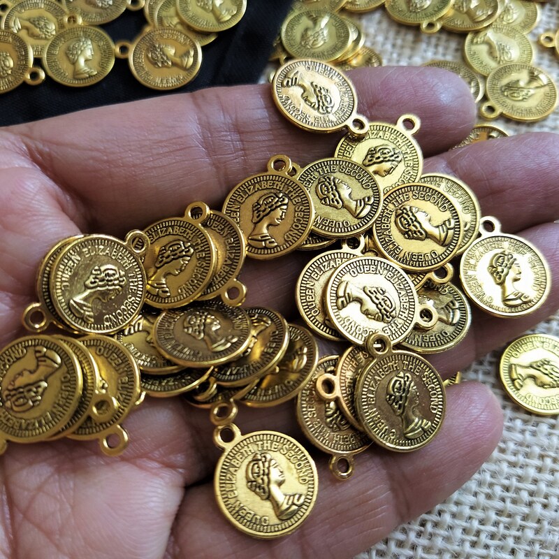 Coin Charms - Etsy