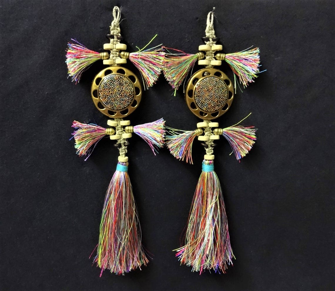 Indian Tassels Silk Tassels Beaded Tassels Jute Tassels - Etsy