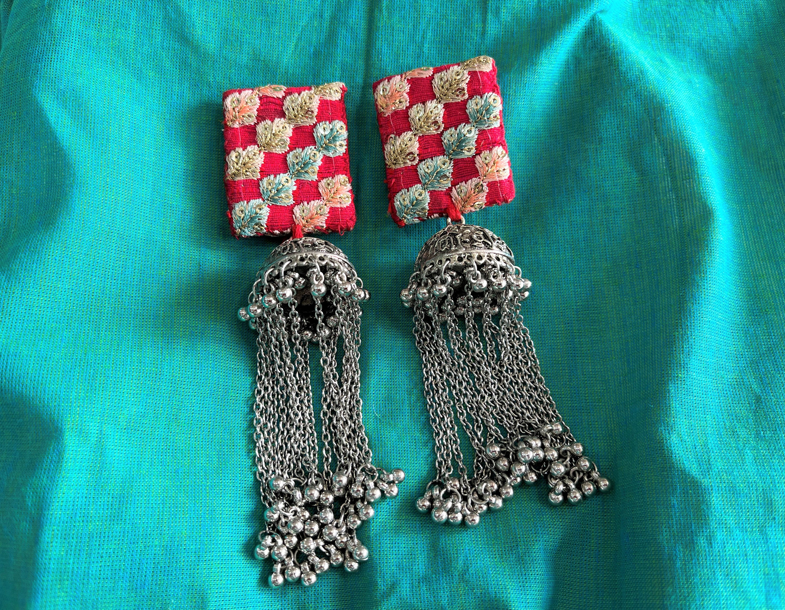 Indian Jewelry, Ethnic Jhumka Earrings, Traditional Bollywood Earring ...