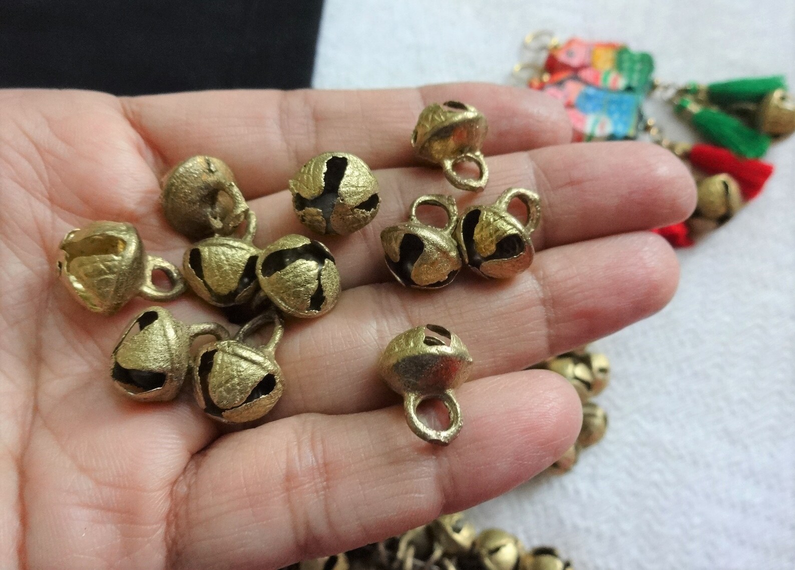 Brass Bells Metal Bells Gypsy Indian Jewelry Supplies Ethnic | Etsy