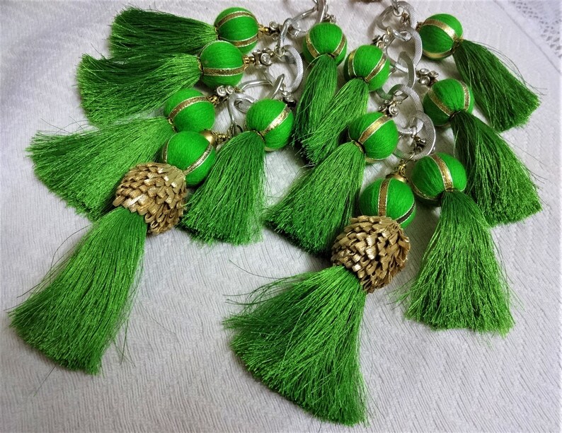 Long Tassel Ball Tassel Silk Tassel Decorative Zari Trim - Etsy