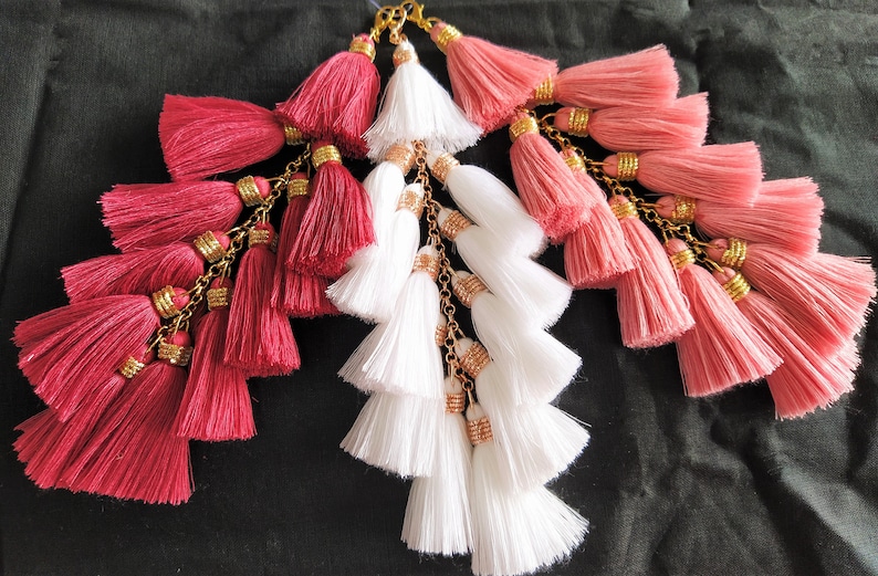 Indian Tassels Cotton Tassels Embellishment Long Tassels - Etsy
