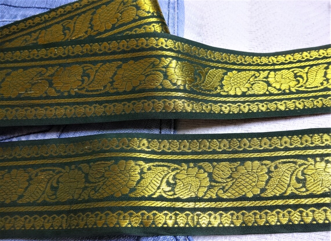 Indian Laces Indian Jacquard Trim Fabric Lace Decorative | Etsy