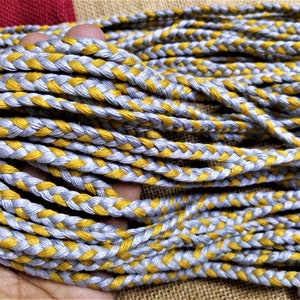 Braided Cotton Cord, Cotton Ribbon, 6MM Braided Cotton Thread Jewelry ...