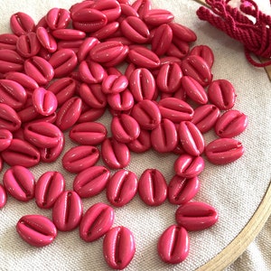 100 Pcs Cowry Shells, Acrylic Cowrie Beads, Decorative Beads, Indian ...