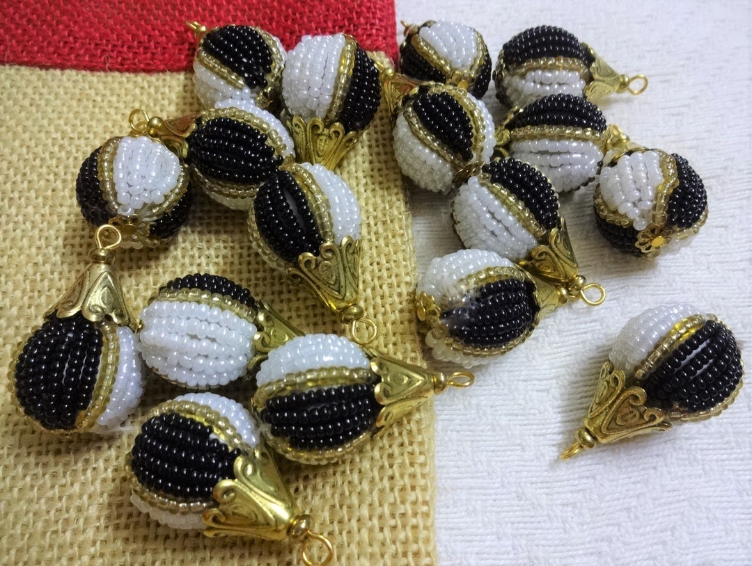 15 Colorful Beaded Balls, Ball Tassels, Decorative Ball Hangings ...