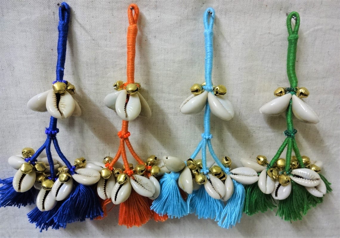 Cowrie Shell Tassel Ethnic Tassels Indian Tassels Cowrie - Etsy