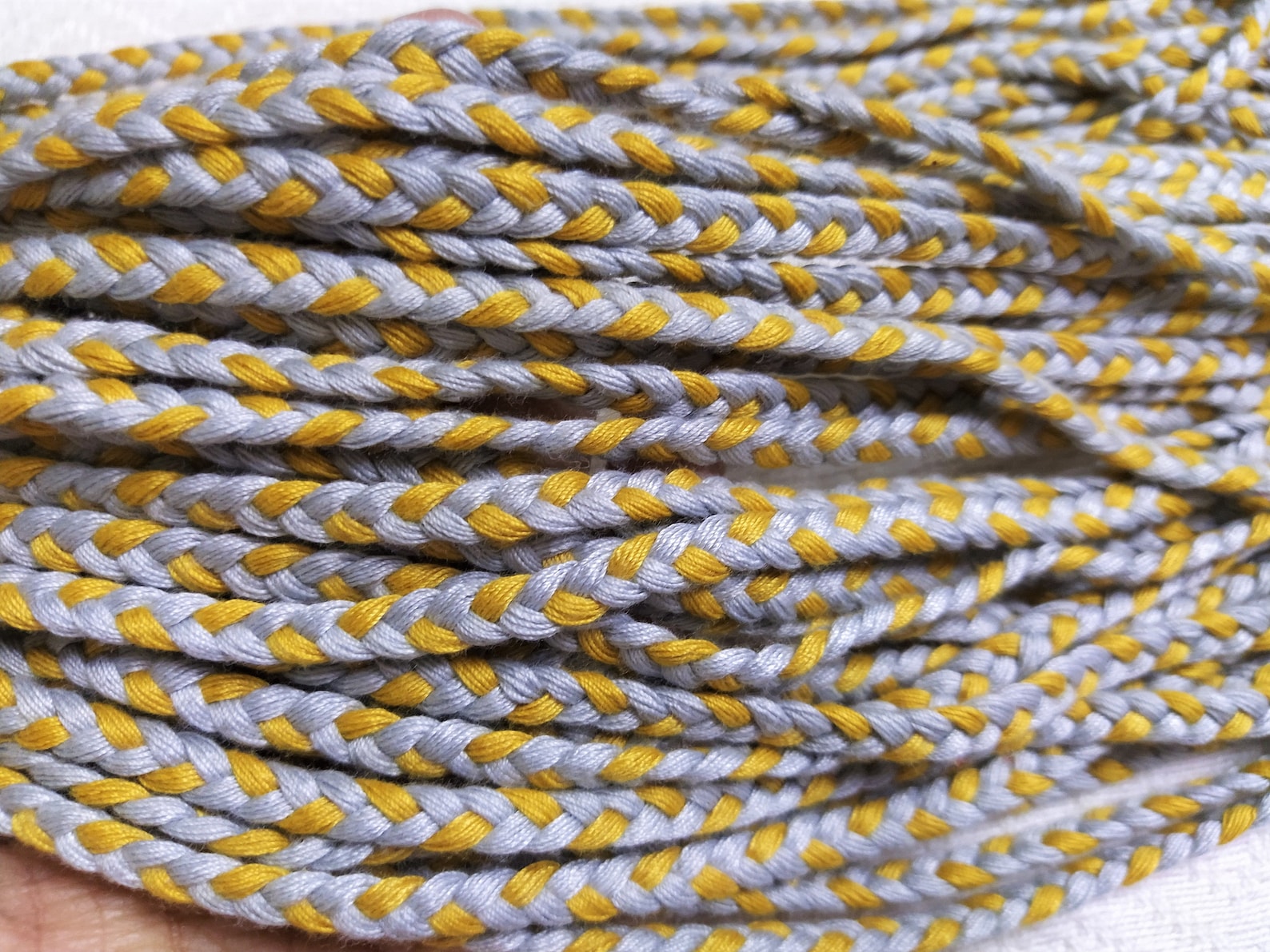 Braided Cotton Cord Cotton Ribbon 6MM Braided Cotton Thread | Etsy