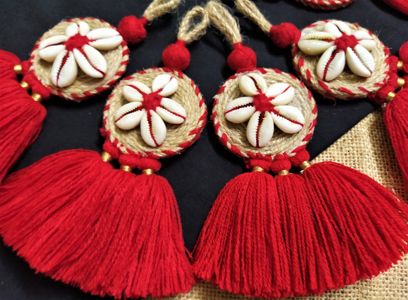 Cowrie Shell Tassels Indian Ethnic Tassels Cowrie Flower | Etsy