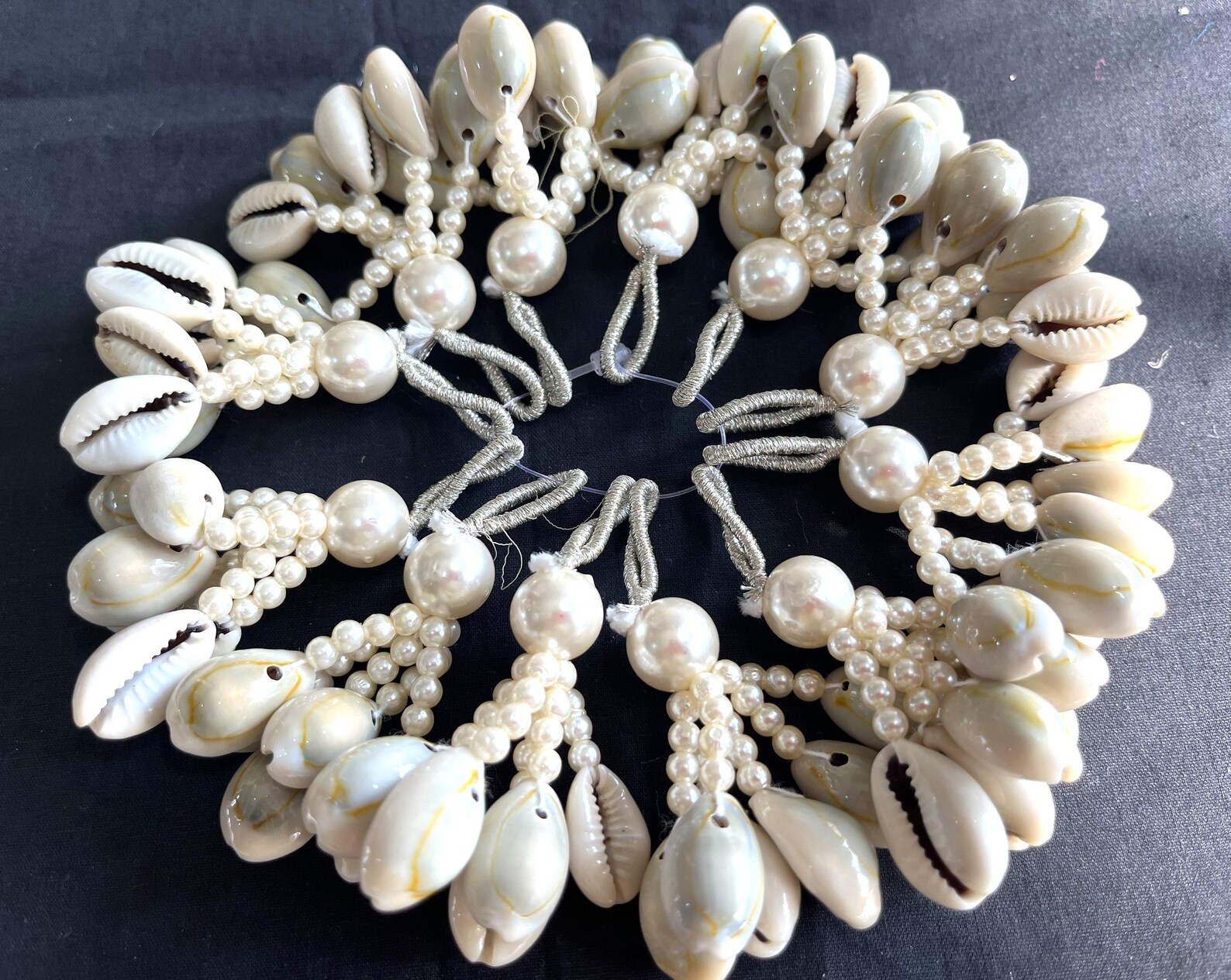 Cowry Shell Motifs, Cowry Shell Bunch Tassels, Beaded Cowrie Tassels ...