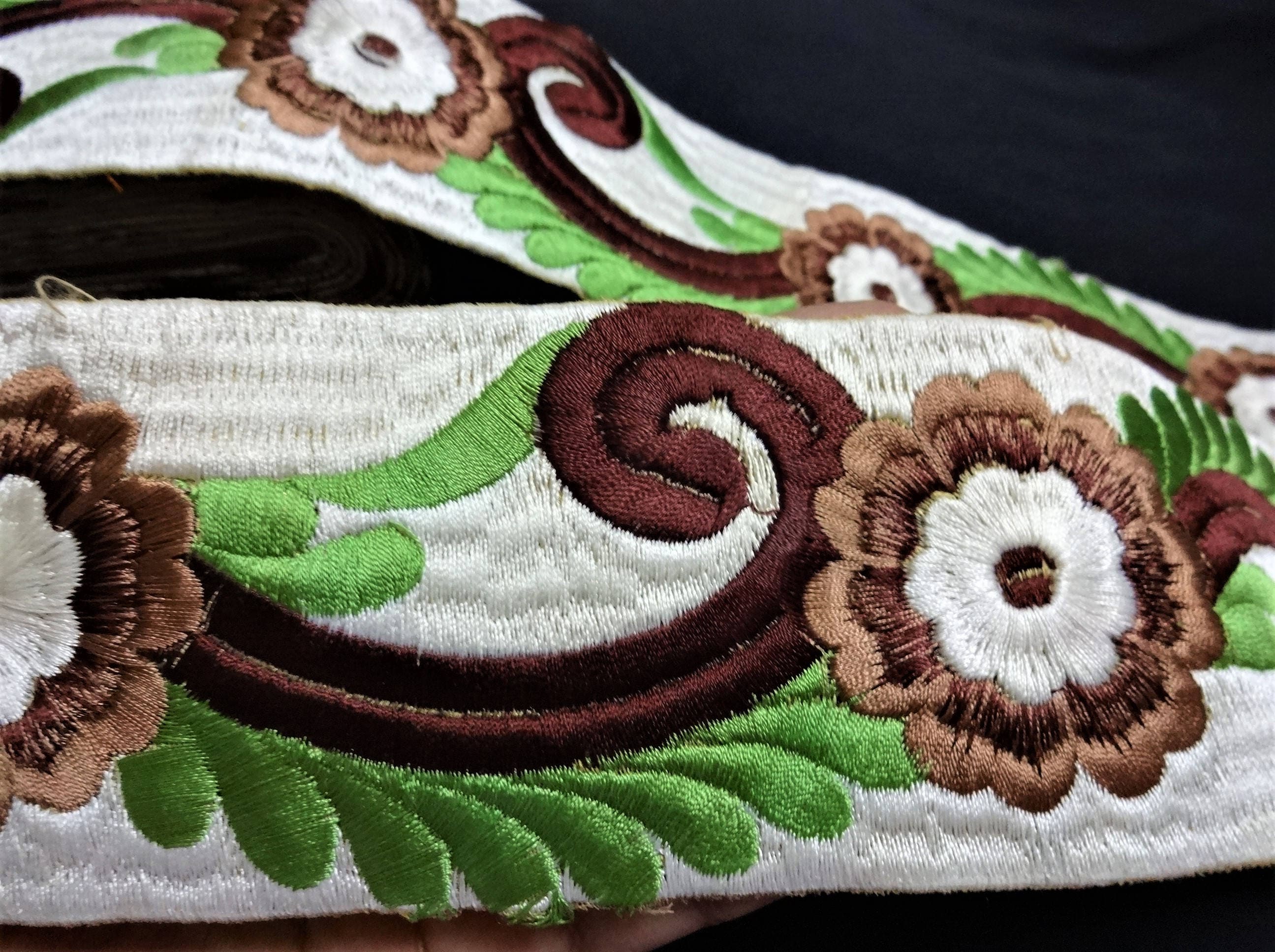 Indian Lace Broad Trim Sari Border Fabric Lace Decorative | Etsy