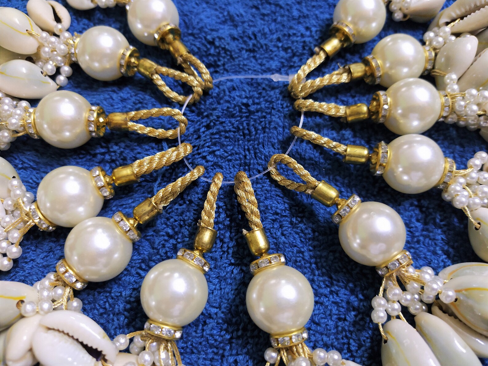 Cowry Shell Motifs, Cowry Shell Bunch Tassels, Beaded Cowrie Tassels ...