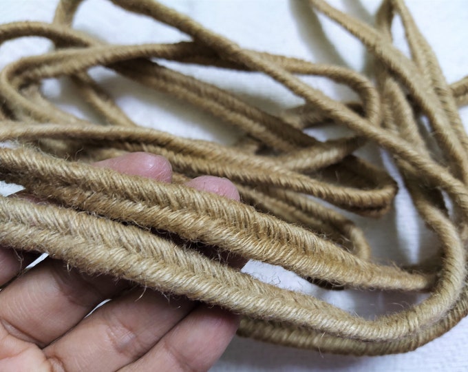Thick Braided Jute Rope, Jute Lace Ribbon, Burlap Trim, Burlap Tape ...