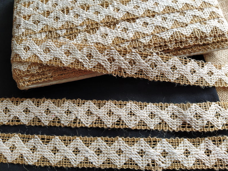 9 Yards Natural Handspun Jute Trim Jute Lace Indian Jute - Etsy