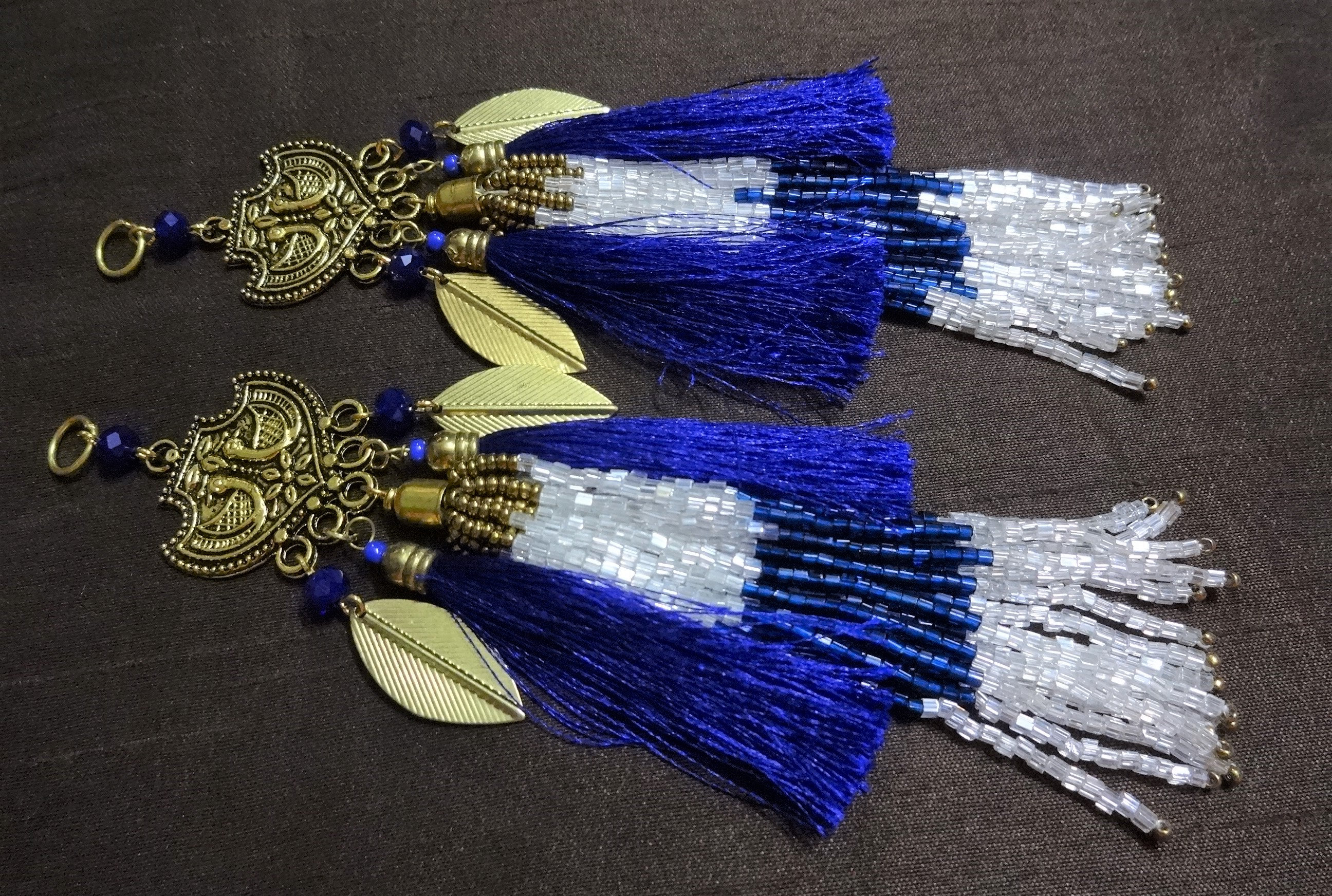 Long Tassels Pendant Tassels Beaded Tassels BOHO Gypsy | Etsy