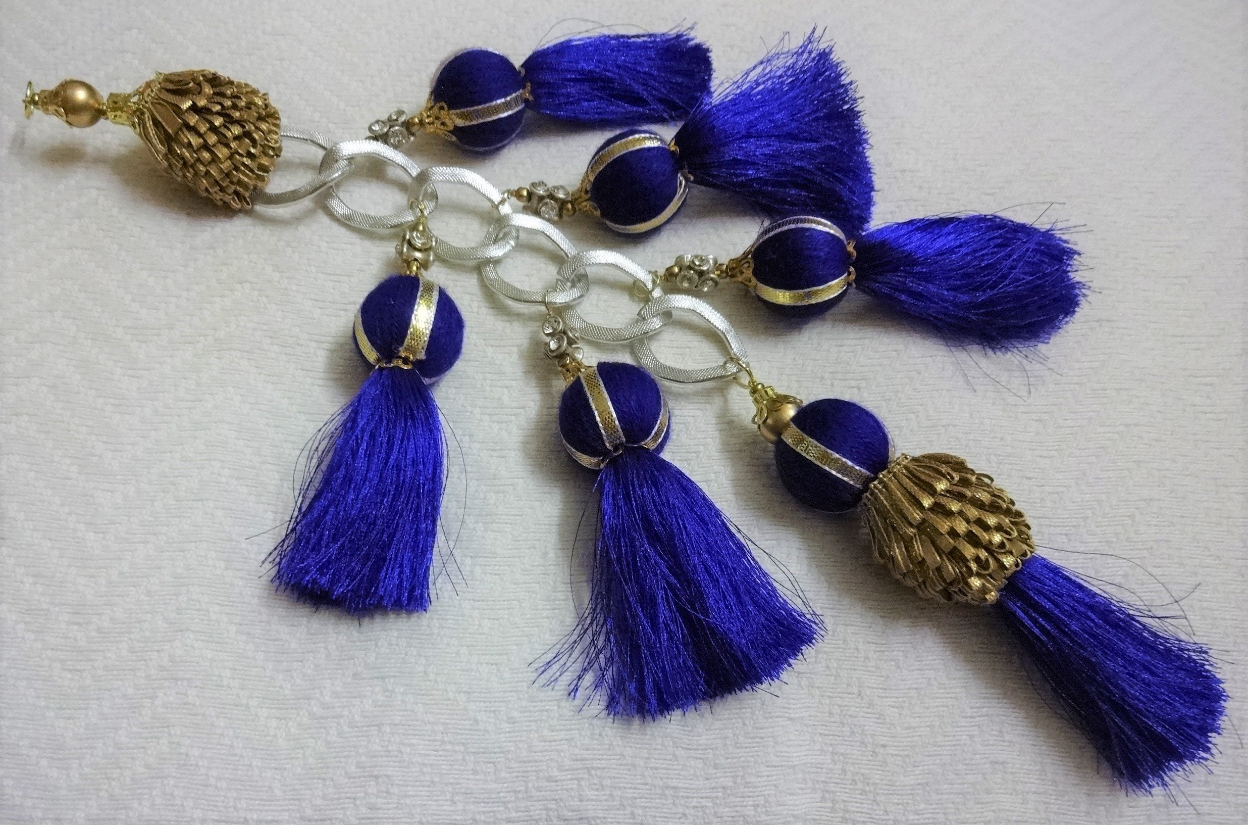 Long Tassel Ball Tassel Silk Tassel Decorative Zari Trim | Etsy