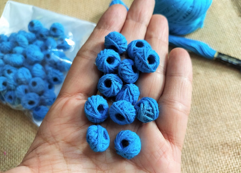50 Pcs Handmade Thread Balls Cotton Balls Craft Decoration - Etsy