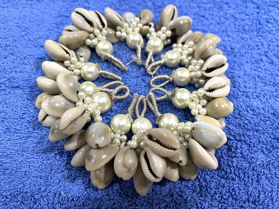 Cowry Shell Motifs, Cowry Shell Bunch Tassels, Beaded Cowrie Tassels ...