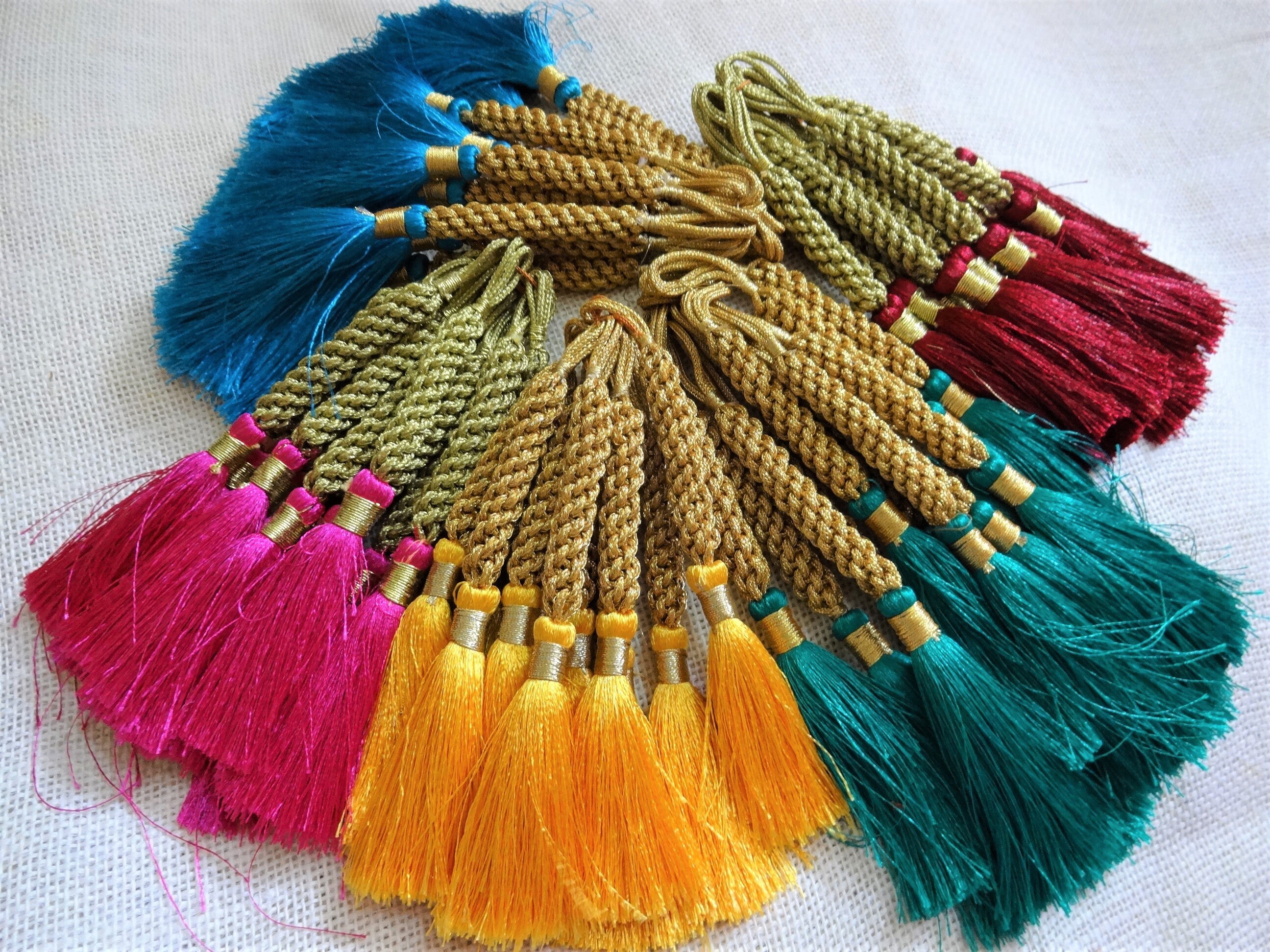 Tassels Silk Tassels Embellishment Long Tassels Decorative | Etsy