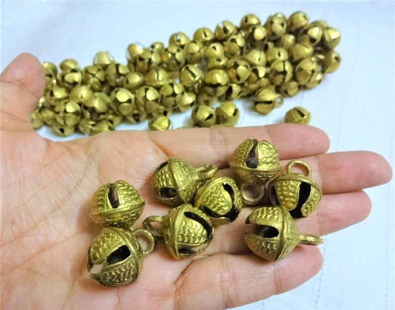 Brass Bell Metal Bells Boho Gypsy Bells 17 MM Indian Brass - Etsy