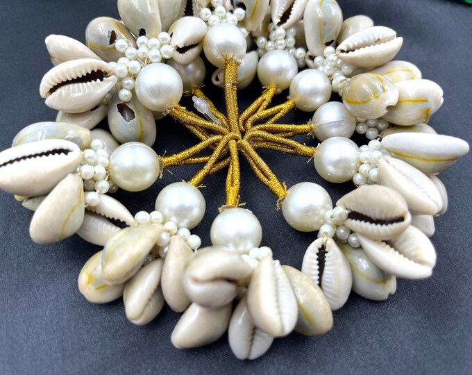 Indian Cowry Shell Motifs, Cowry Shell Rosettes, Cowrie Appliques ...