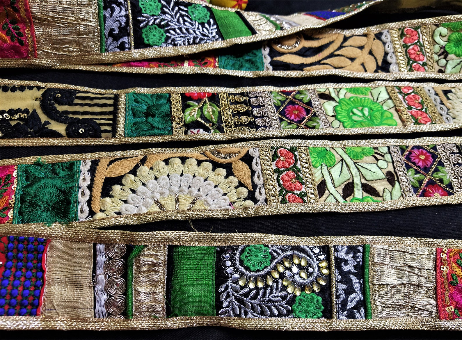 Indian Patch Embroidered Lace Ethnic Trim Sari Border - Etsy