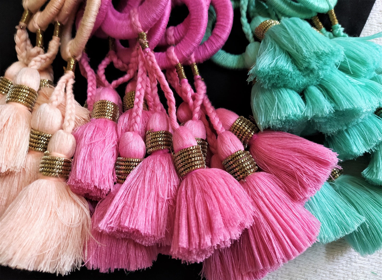 Indian Tassels Cotton Tassels Embellishment Long Tassels | Etsy