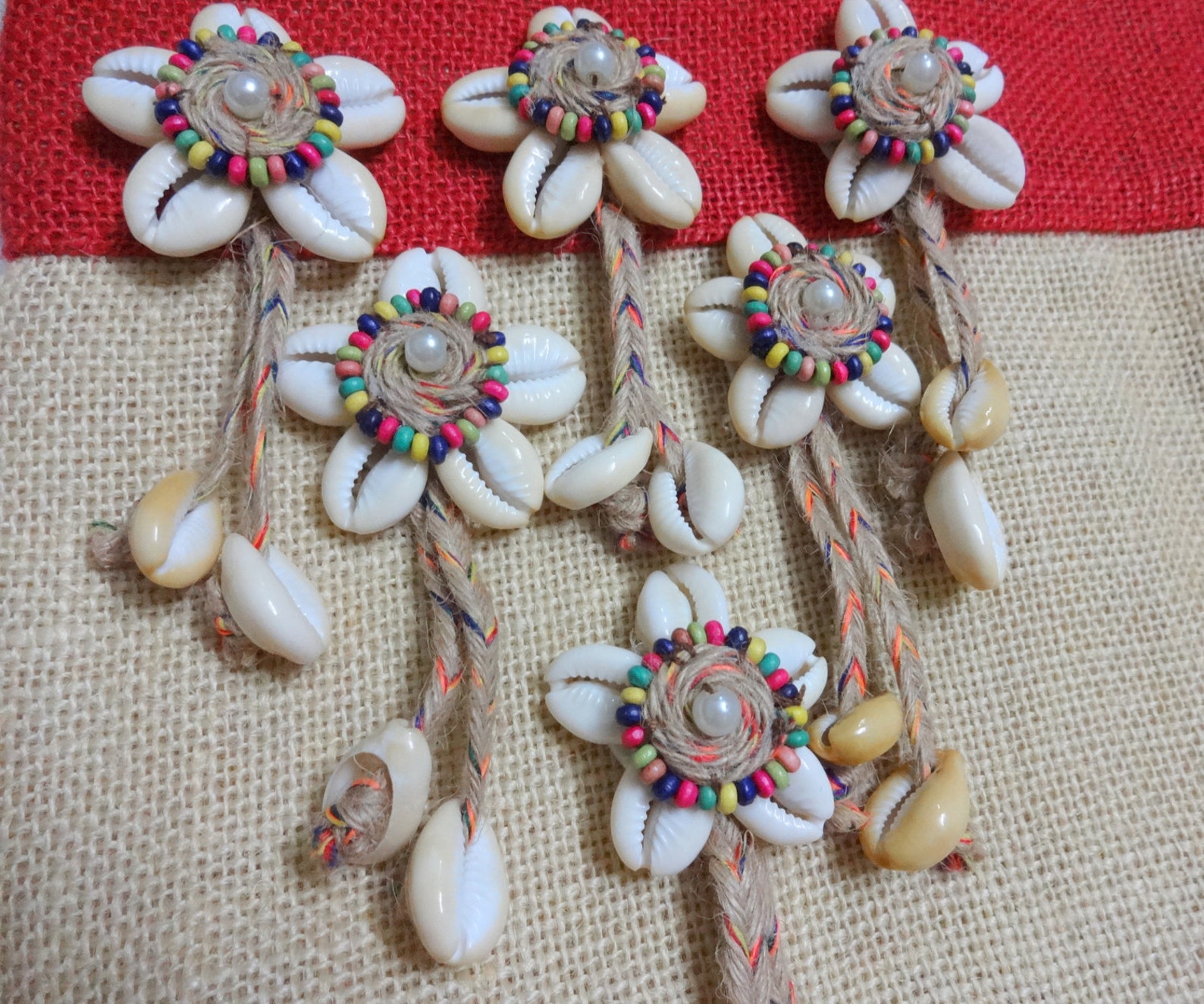 Indian Cowrie Flowers Cowry Shell Motifs Cowry Shell - Etsy