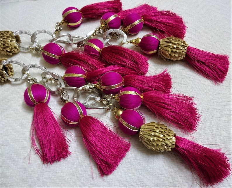 Long Tassel Ball Tassel Silk Tassel Decorative Zari Trim - Etsy