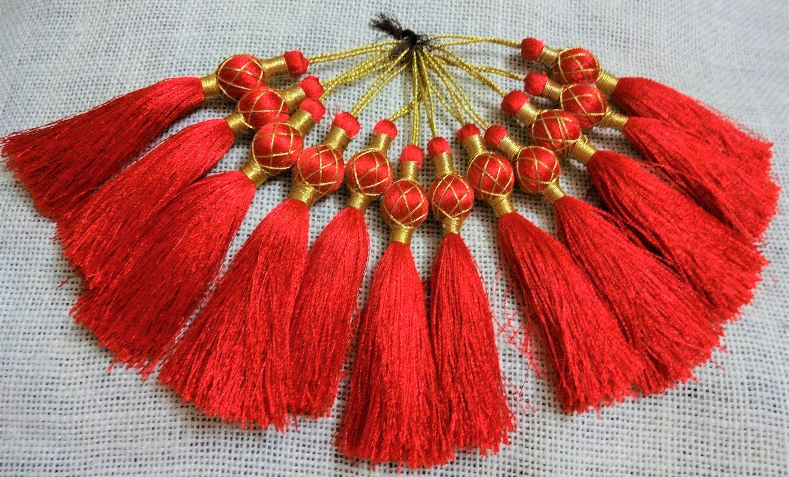 Tassels Silk Tassels Embellishment Ball Tassels Decorative | Etsy