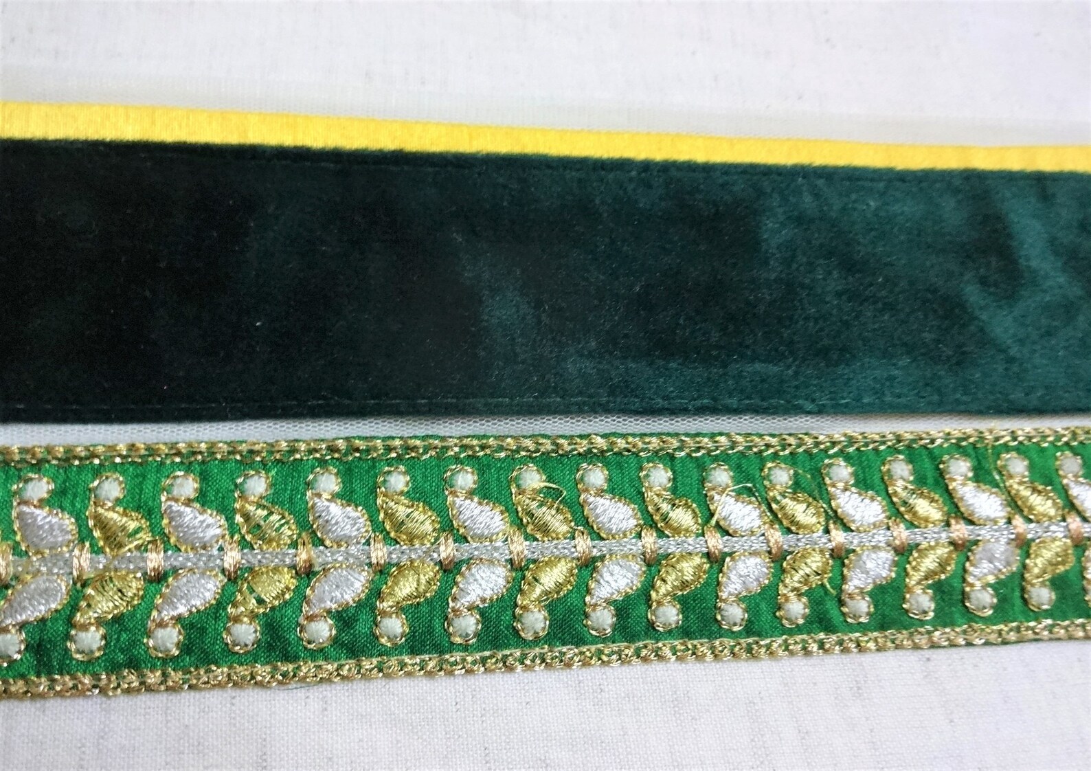 Indian Lace, Embroidered Trim, Decorative Ribbon, Ethnic Sewing Trim ...