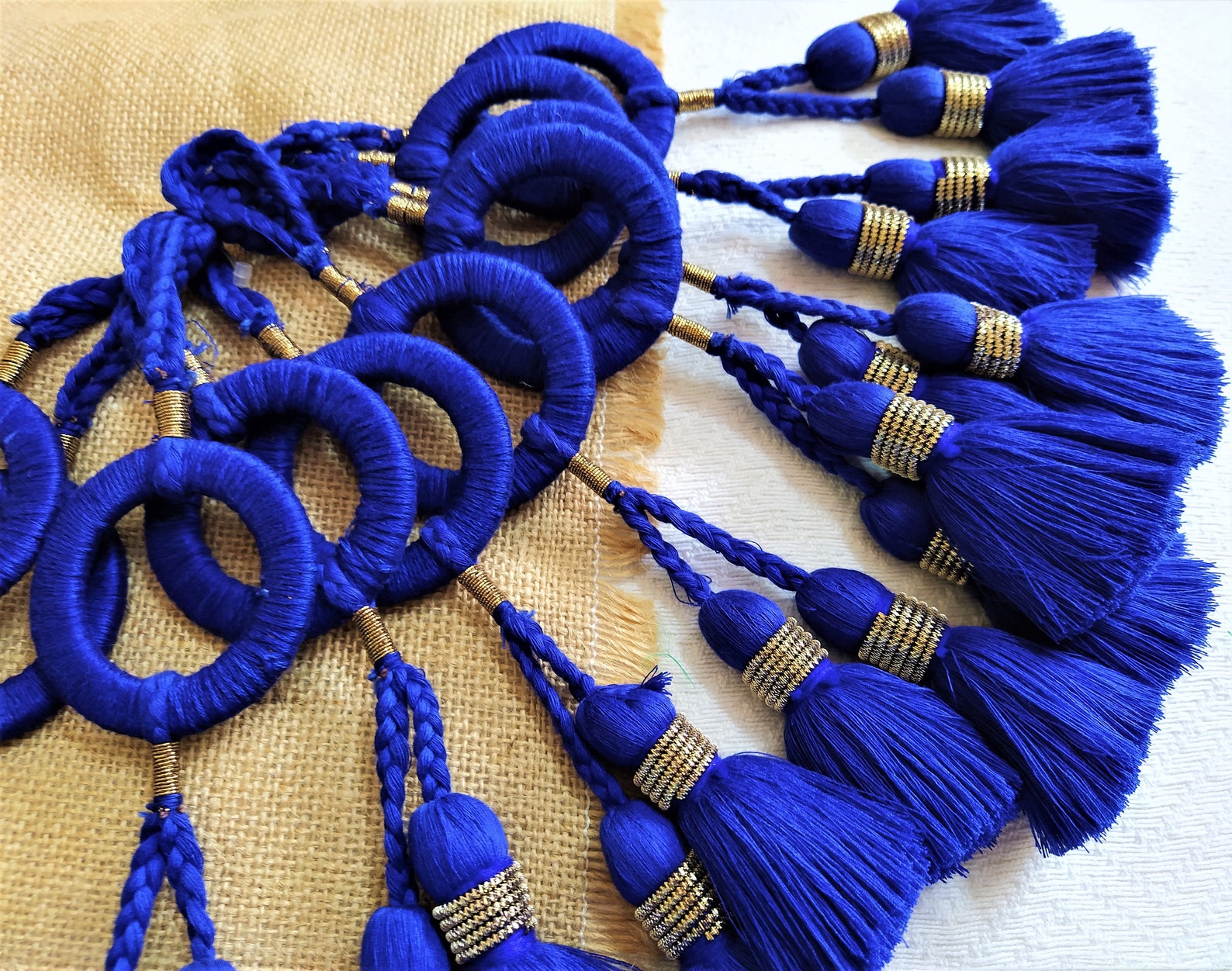 Indian Tassels Cotton Tassels Embellishment Long Tassels | Etsy