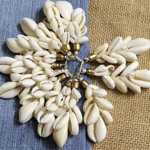 Cowry Shell Motifs, Cowry Shell Bunch Tassels, Beaded Cowrie Tassels ...