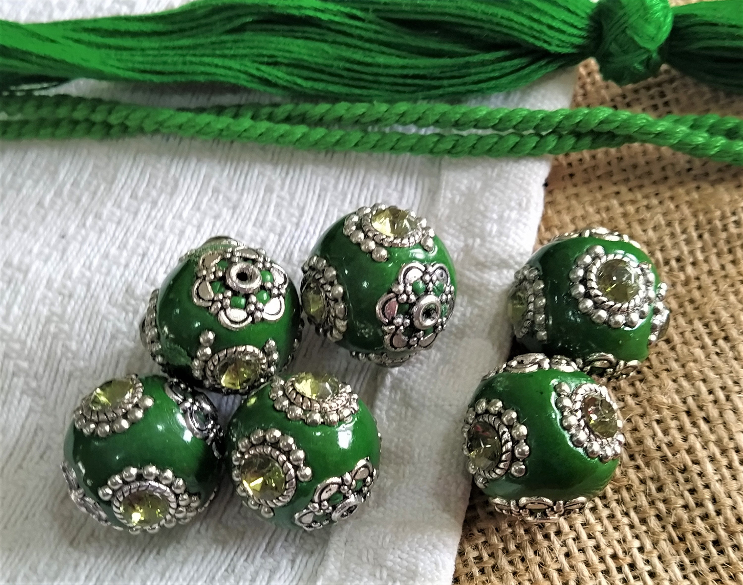 Indian Beads Retro Style Ethnic Beads Kundan Work Jewelry | Etsy