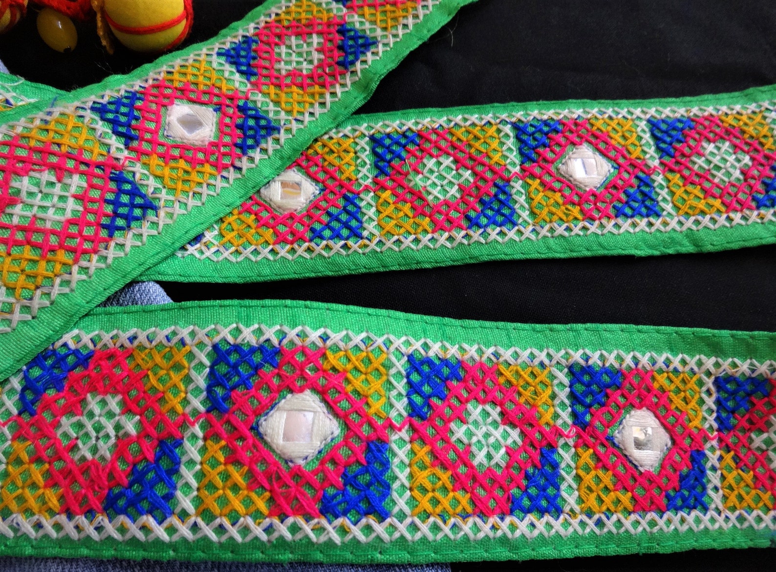 Indian Lace Decorative Craft Ribbon Sewing Supply Boho Sari - Etsy