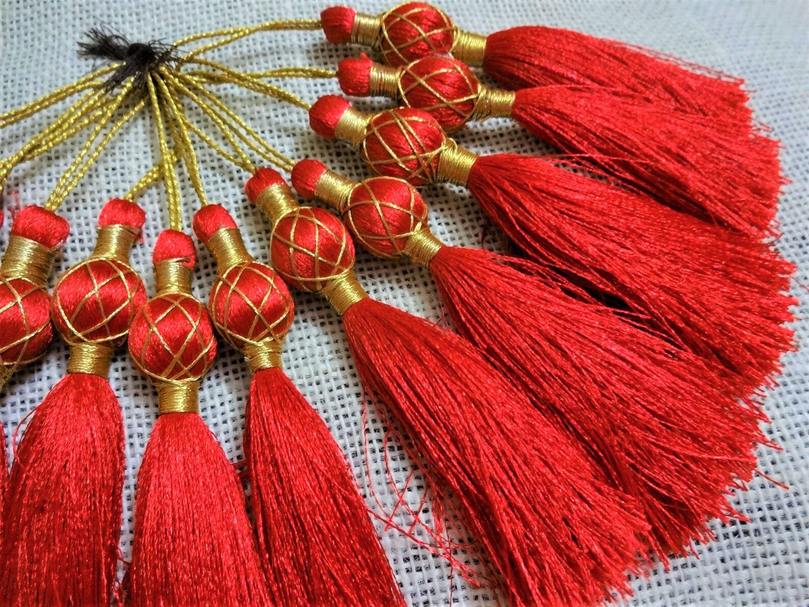 Tassels Silk Tassels Embellishment Ball Tassels Decorative | Etsy